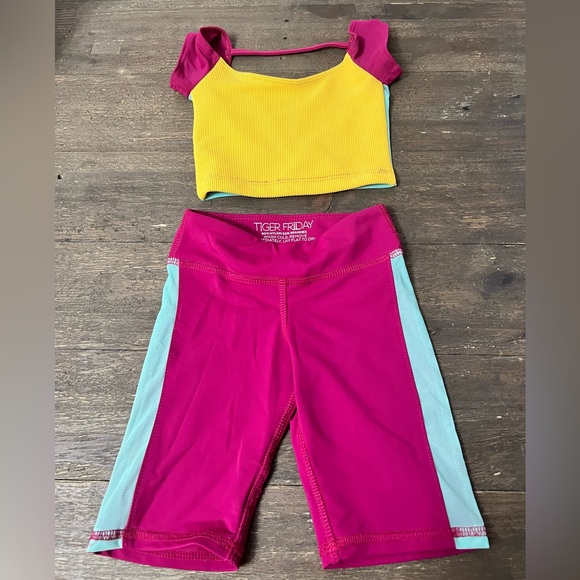 Tiger Friday | Matching Sets | Tiger Friday Triker Short And Crop Top ...